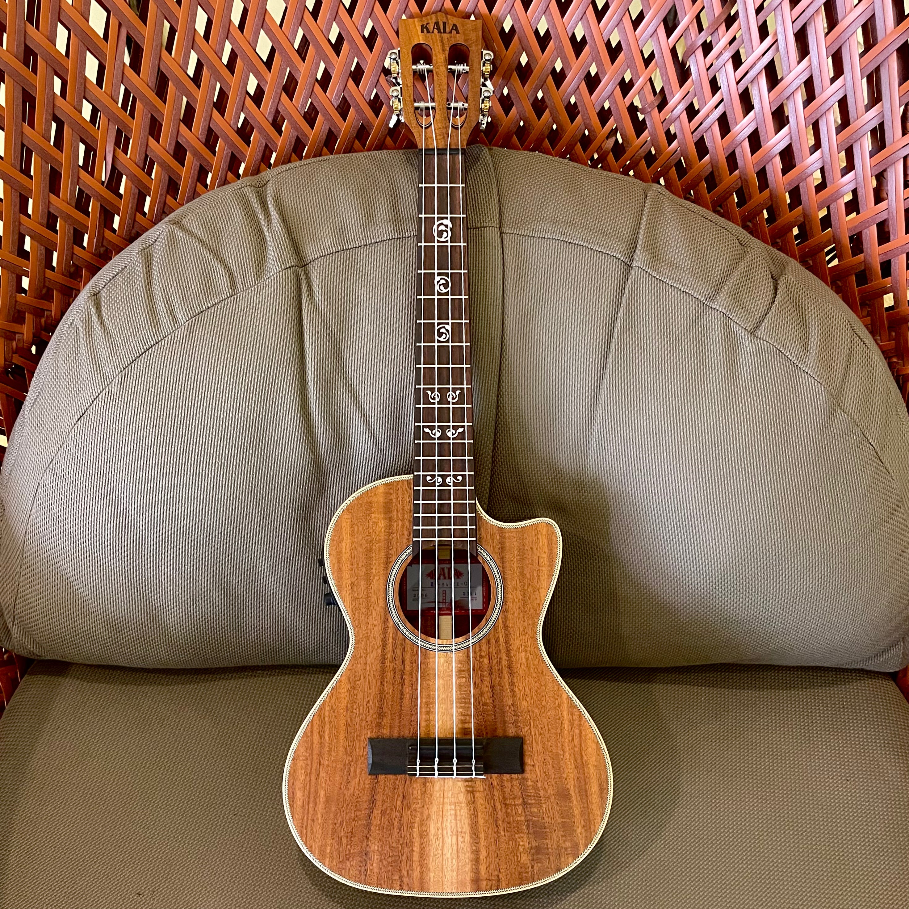 Kala KA-SA-TE-C Solid Acacia Tenor Ukulele w/ Fishman PU #2408032 ...