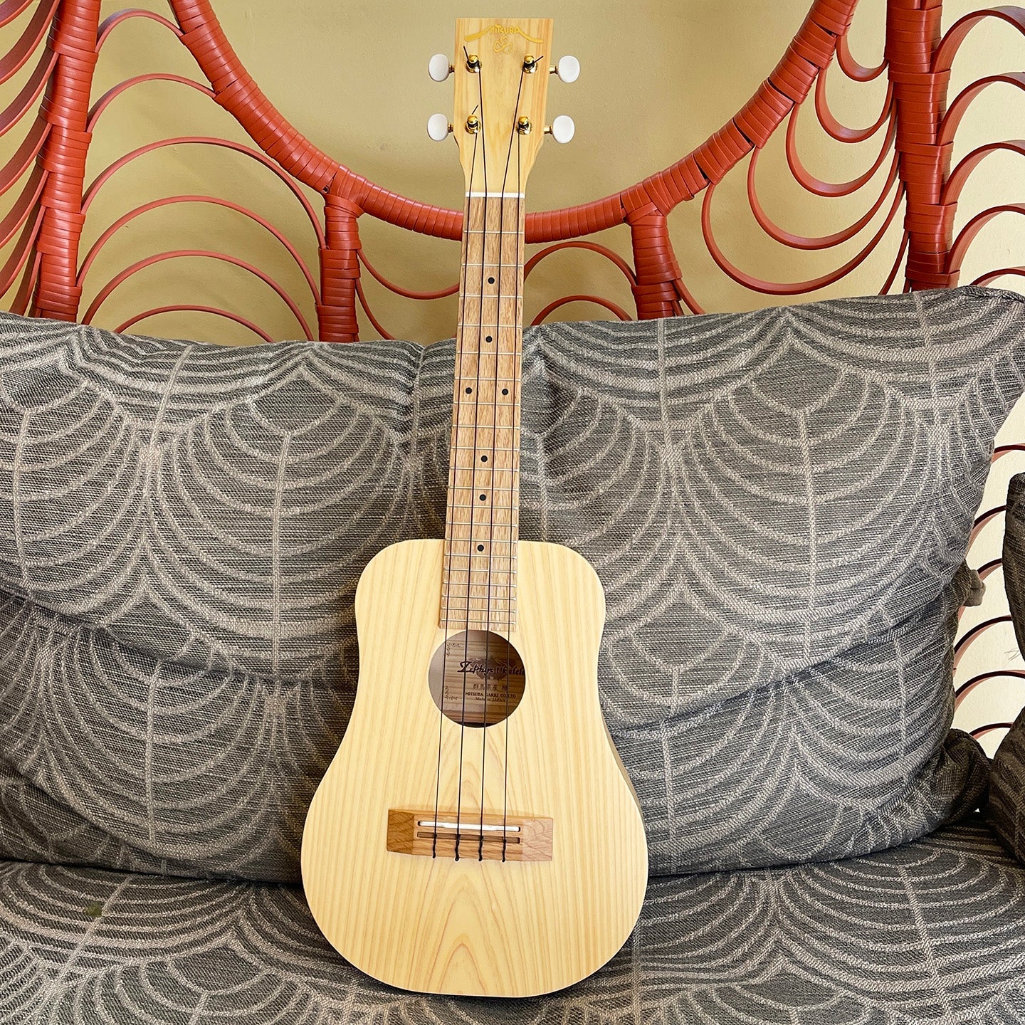 Zephyr CK-Hinoki Concert Ukulele Bell Shape Japanese Cypress – Ukulele ...