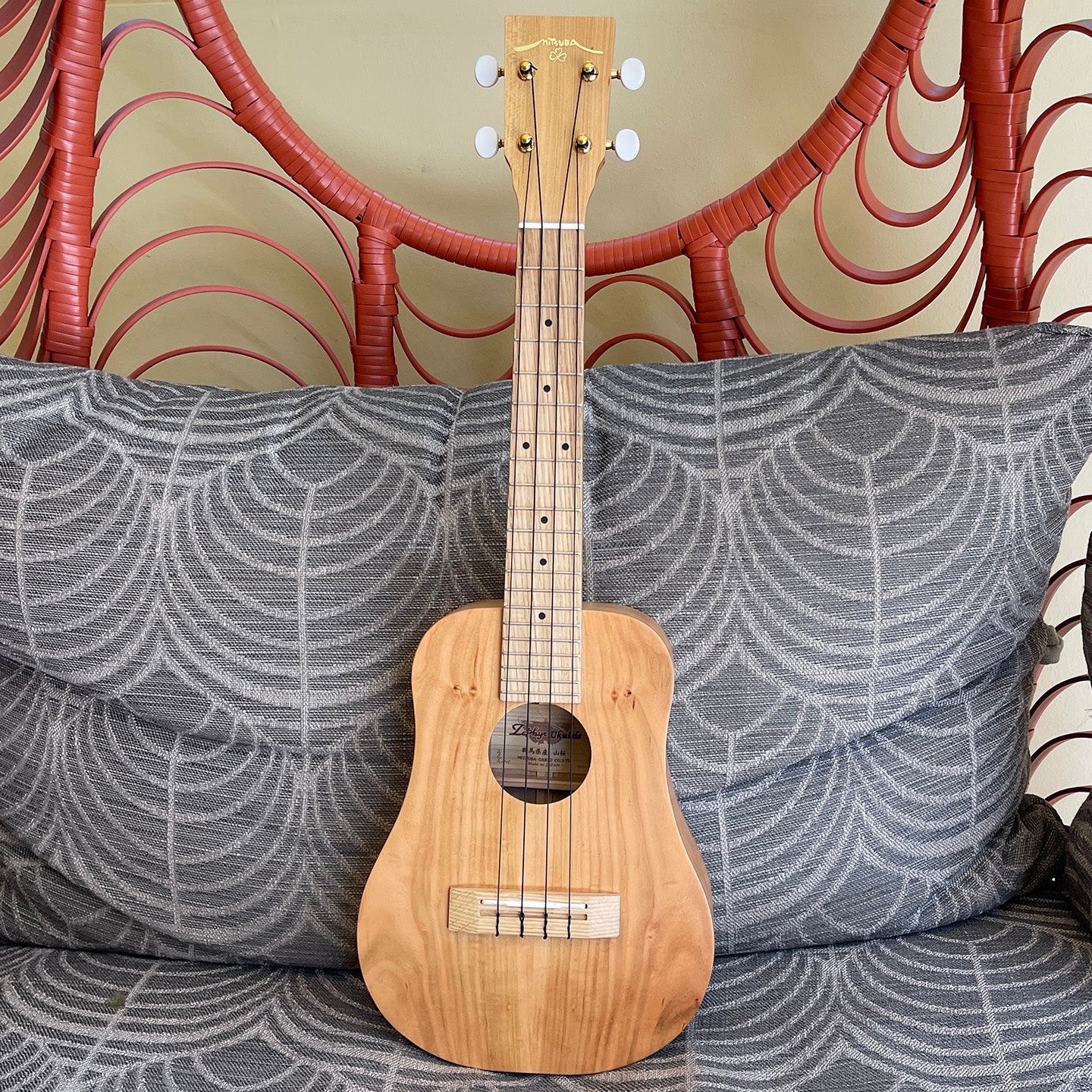 Zephyr CK-Yamazakura Concert Ukulele Bell Shape Japanese Wild Cherry ...